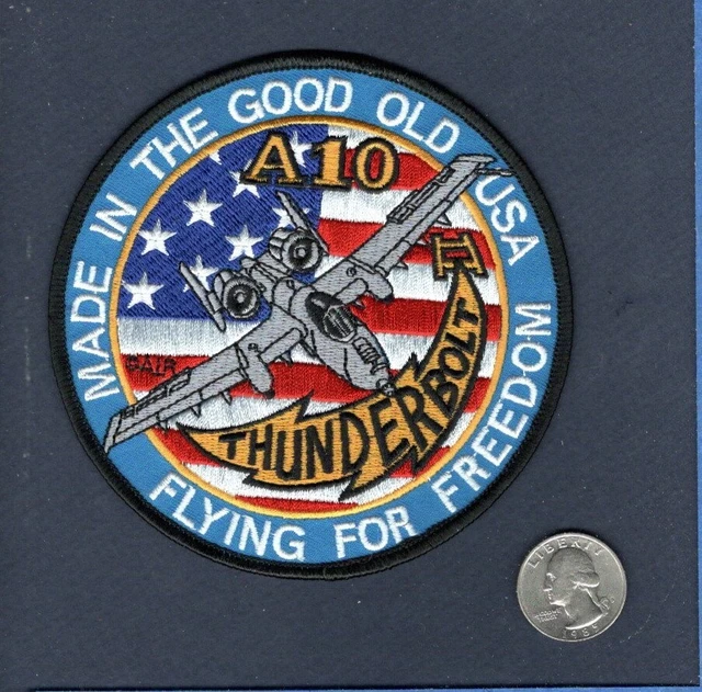 A-10 THUNDERBOLT WARTHOG USAF ANG EFS TFS FS Republic Squadron Patch ...