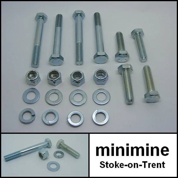 CLASSIC MINI EARLY Rear Subframe Bolt Kit PRE 1976 austin rover morris ...