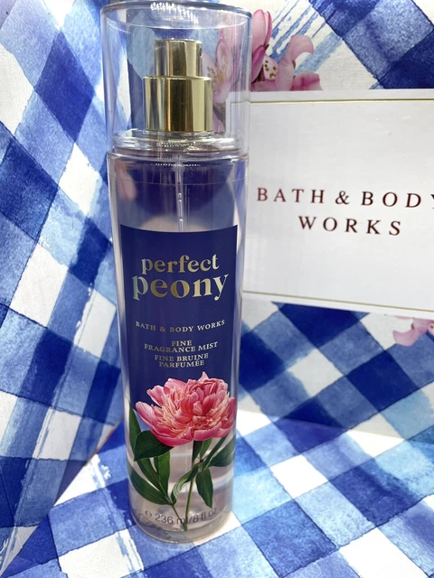 BATH & BODY Works Perfect Peony Fine Fragrance Body Mist Spray 236ml ...