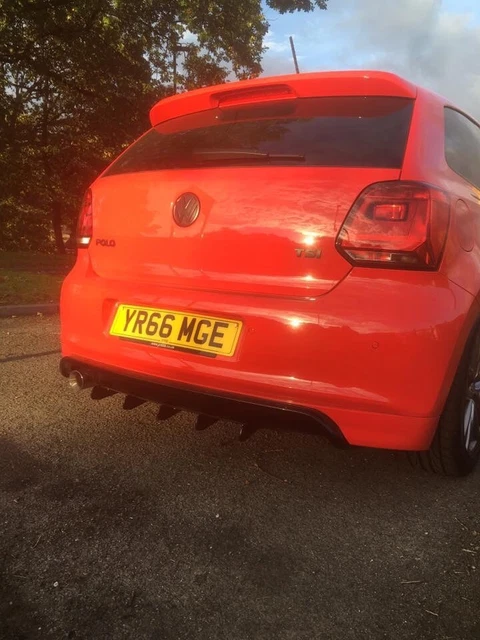 POLO 6R/6C R-LINE Rear Diffuser Extension £86.99 - PicClick UK