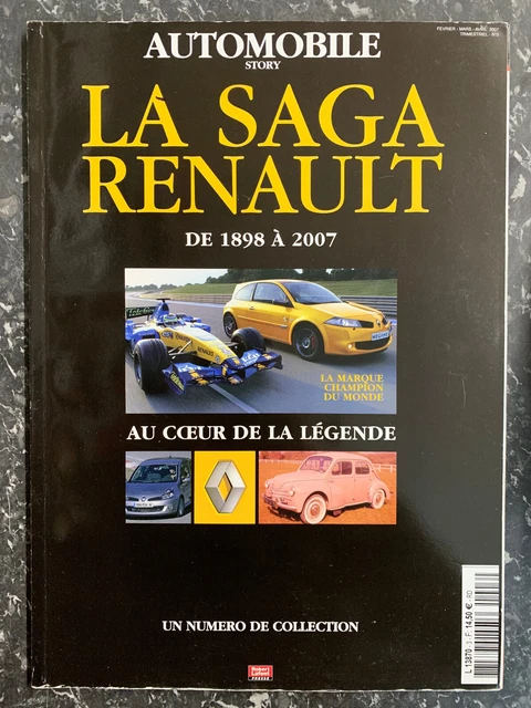 AUTOMOBILE STORY N°3 La saga Renault de 1898 à 2007 EUR 10,00 - PicClick FR