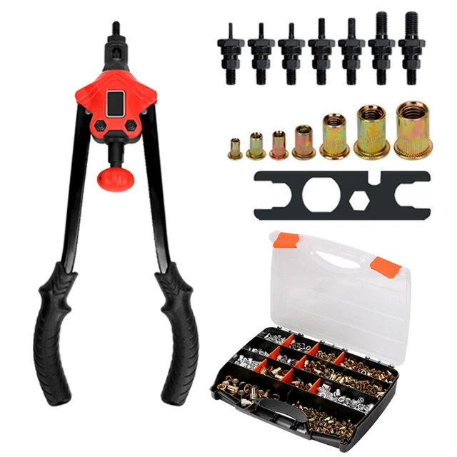 HEAVY DUTY RIVET Nut Riveter Rivnut Nutsert Gun Riveting Tool Kit Thread M3-12 $102.95 - PicClick AU