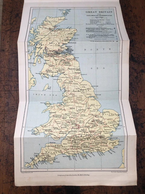 ANTIQUE MAP OF Great Britain - George Philip & Sons Ltd £23.58 ...
