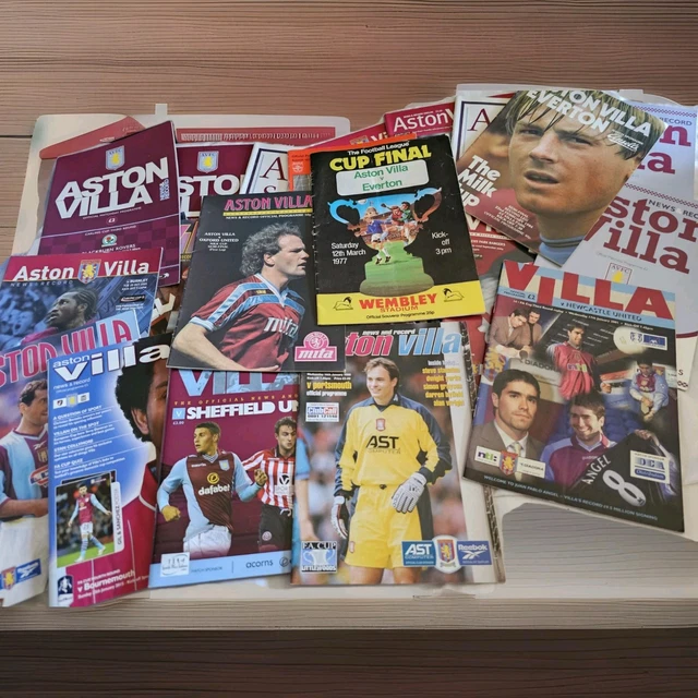155 ASTON VILLA Programmes £15.00 - PicClick UK
