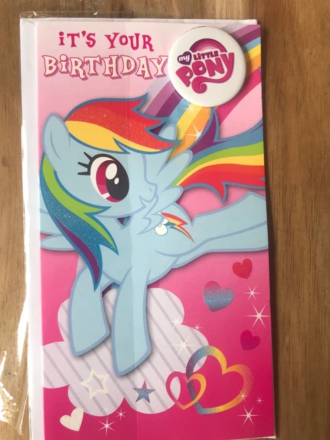 MY LITTLE PONY -- Its Your Birthday - Happy Birthday Glitter Greeting ...