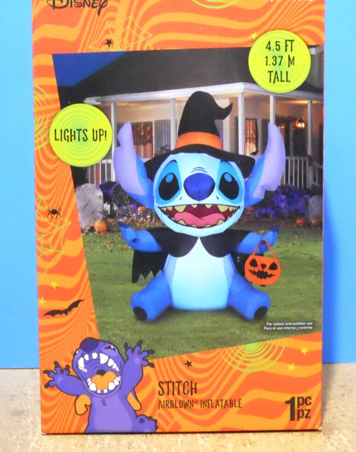 DISNEY'S STITCH 4.5 FT Airblown Inflatable Witch Costume Blow Up ...