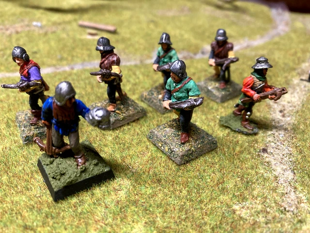 1980'S OOP METAL Citadel Perry Miniatures 28mm Crossbowmen Armoured ...