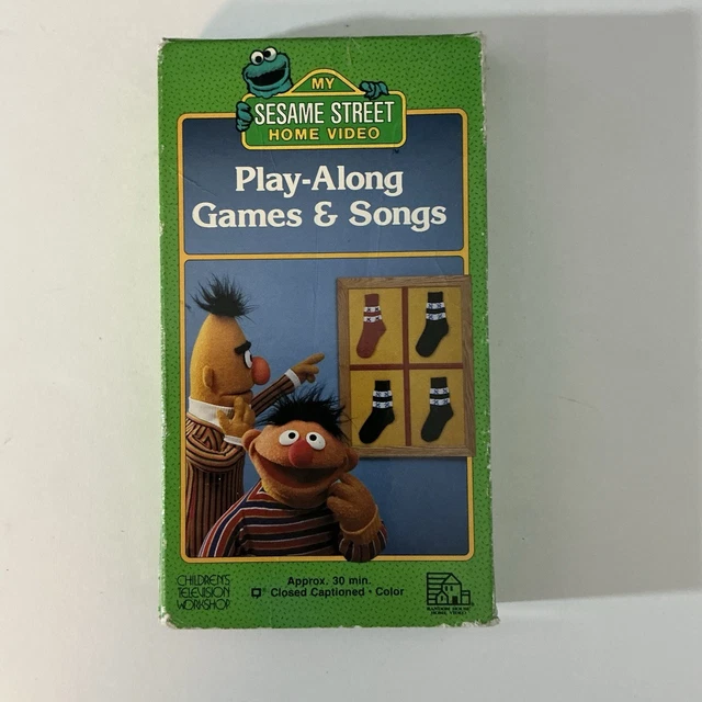SESAME STREET PLAY-ALONG Games and Songs Singalong VHS Tested Working £ ...