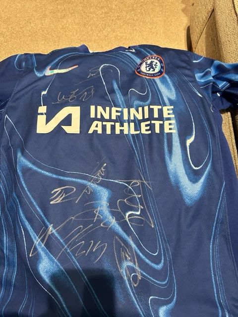 CHELSEA FC 25/26 Squad Signed Squad Shirt £146.27 - PicClick UK