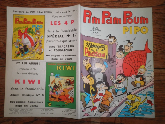 PIM PAM POUM pipo n°53 de 1966 TTBE EUR 5,00 - PicClick FR