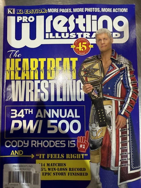 PRO WRESTLING ILLUSTRATED magazine Dec 2024. 34th Annual PWI 500 Cody ...