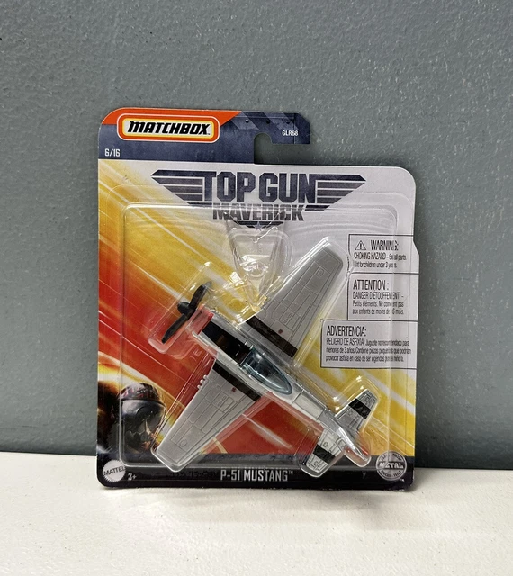 MATCHBOX SKY BUSTERS Top Gun Maverick P-51 Mustang Pete Mitchell Mattel ...