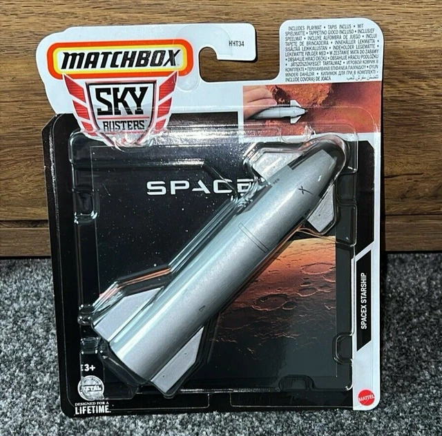 MATCHBOX 2024 SKYBUSTERS SPACE-X Starship Model 70 Years - Playmat Included £15.00 - PicClick UK