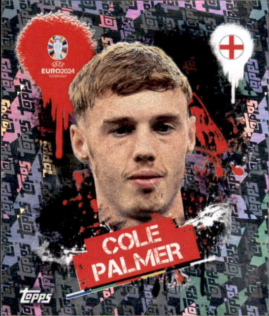 UEFA EURO 2024 Germany - Sticker ENG 3 - Cole Palmer - Artist - TOPPS ...