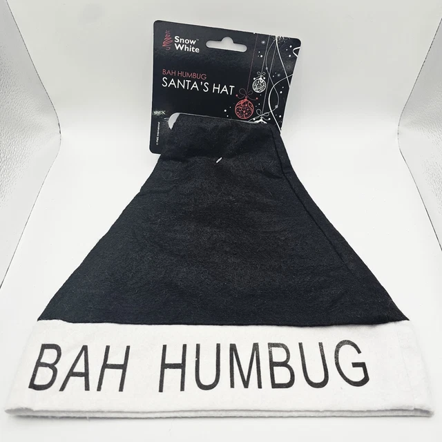 FANCY DRESS CHRISTMAS Party Bah Humbug Santa Hat. £3.84 - PicClick UK