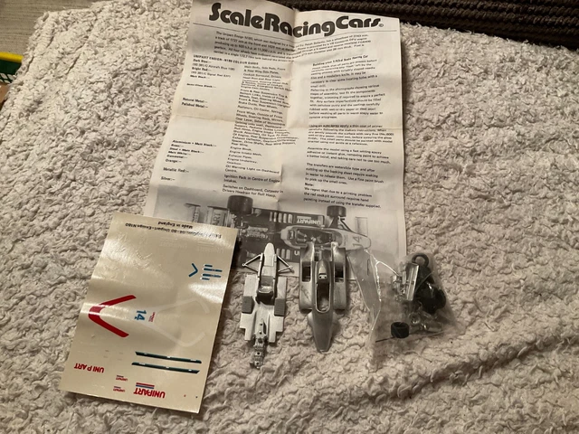 MODEL KIT ENSIGN N180 Unipart F1 1980 By Scale Racing Cars 1/43 White ...