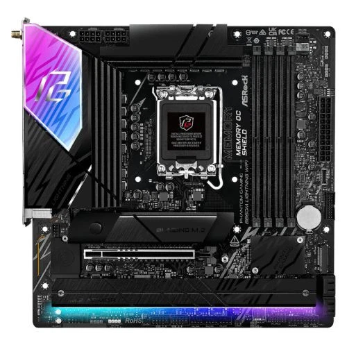 Asrock B860m Lightning Wifi Intel B860 1851 Micro Atx 4 Ddr5 Hdmi
