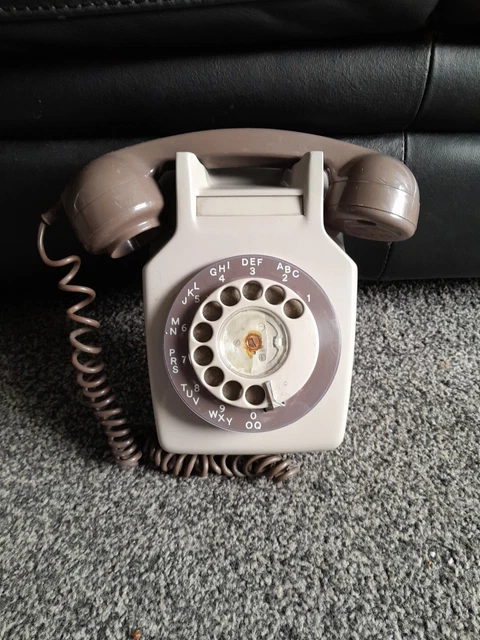 VINTAGE WALL MOUNTED GPO Phone Telephone Rotary Dial Corded Model ...