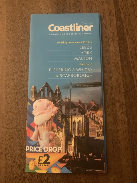 YORK BUS (TRANSDEV) Yorkshire Coastliner routes timetable July 2023 ...