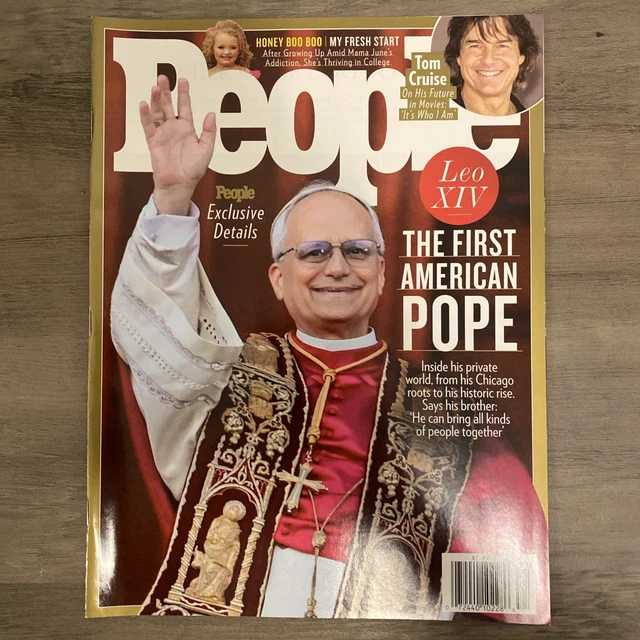 PEOPLE MAGAZINE MAY 26 2025 First American Pope Leo XIV Tom Cruise ...