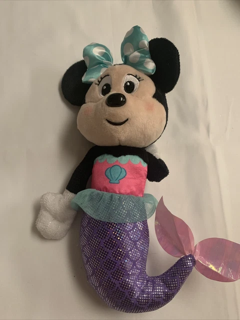 DISNEY JR MINNIE Mouse MERMAID MINNIE MOUSE 9" Plush Stuffed Animal £8. ...
