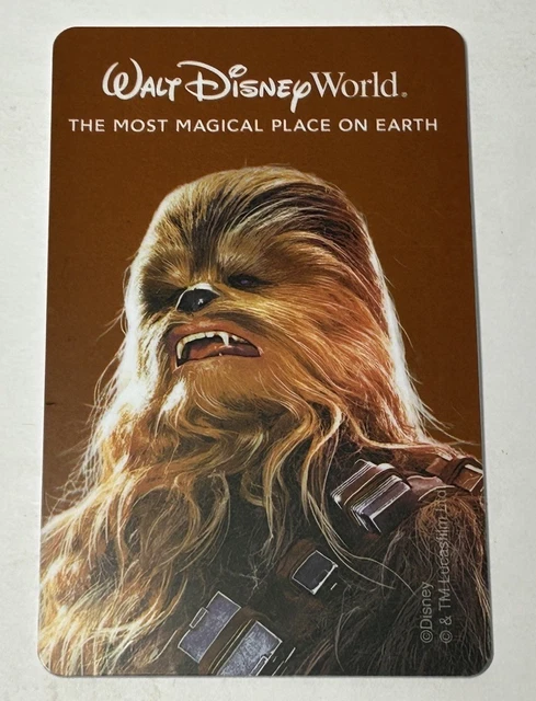 WALT DISNEY WORLD Theme Park Card Used Miguel Coco Chewbacca Souvenir ...