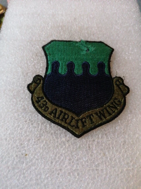 PATCH ARMEE US usaf 43rd AIRLIFT WING original EUR 6,00 - PicClick FR