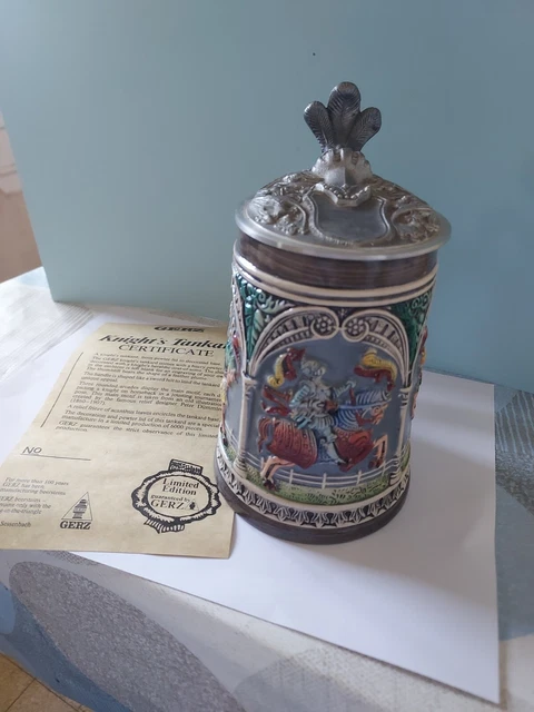 ANCIENNE CHOPE EN Grès GERZ Numéroté Chevaliers Année 1983 EUR 50,00 ...