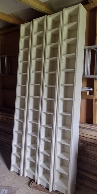 IKEA GNEDBY - CD/DVD Storage Tower ×4 - White £30.00 - PicClick UK