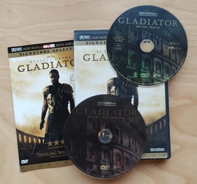 GLADIATOR (DREAMWORKS, DVD, 2000, 2-Disc Set) Signature Selection $3.00 - PicClick CA
