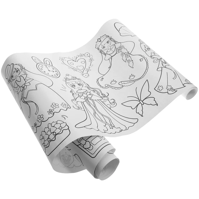 GIANT PRINCESS LINE Art Coloring Poster Roll for Kids-RW £10.69 ...