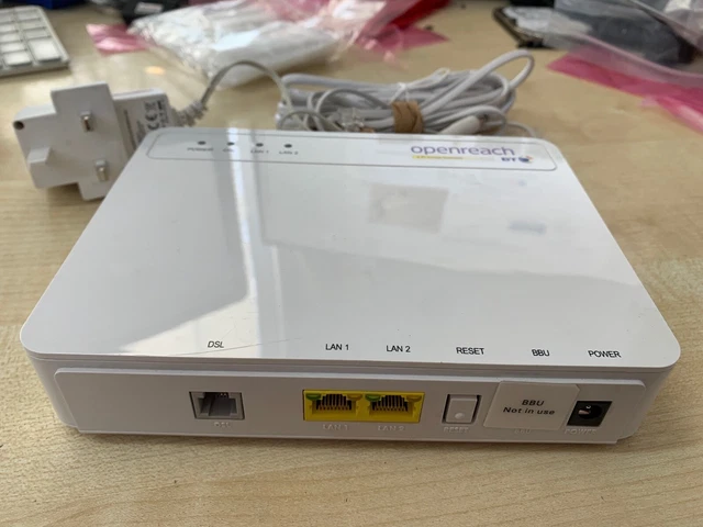 BT OPENREACH FIBRE VDSL2 Modem - ECI Telecom - B-FOCuS V-2FUb/r Rev.B ...