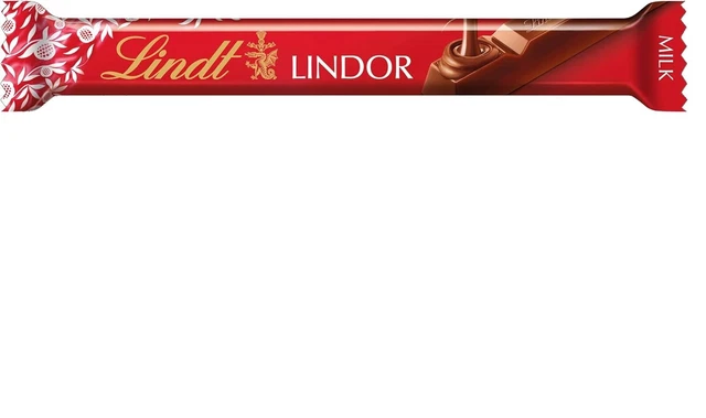 LINDT LINDOR MILK Chocolate Bars 38 g (Pack Of 24) Perfect For All ...