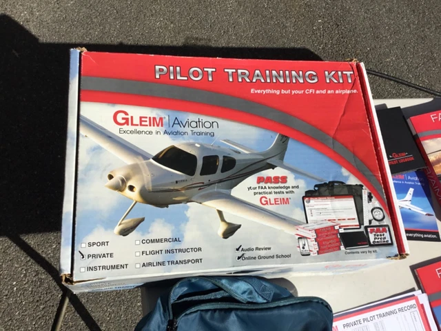 GLEIM AVIATION PRIVATE Pilot training kit books and materials $83.98 ...