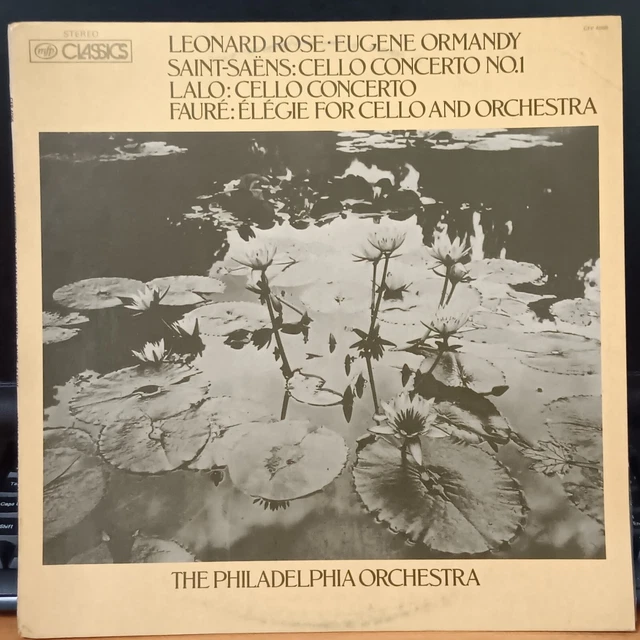 LEONARD ROSE, ORMANDY - Saint-Saëns, Lalo, Fauré / Cello Concertos - LP ...