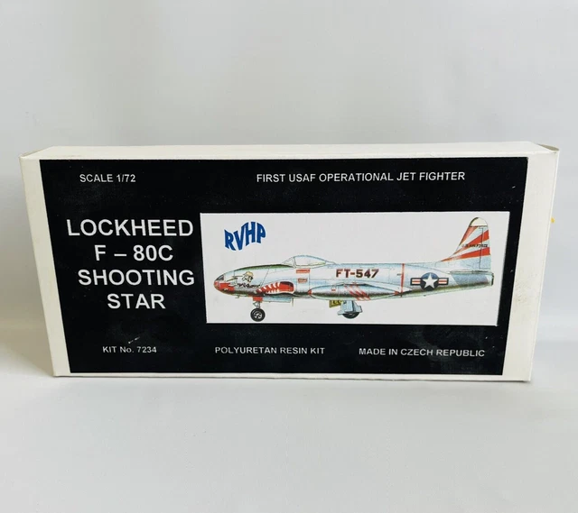 RVHP MODELS 1/72 Scale Lockheed F-80C Shooting Star Resin Model Kit ...