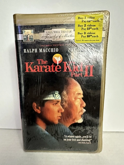 The Karate Kid Part 2 Vhs 1997 Clam Shell Family Collection Sealed