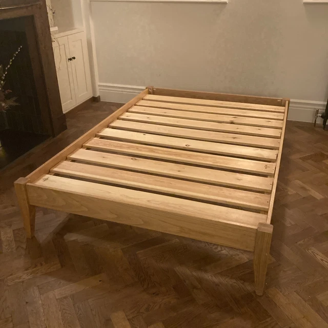 GET LAID BEDS. Double Bed Platform. Solid Oak Frame with Pine Slats. £ ...