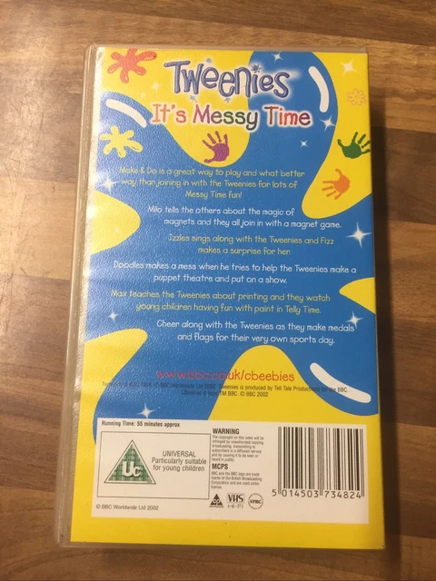 TWEENIES ITS MESSY Time VHS Video Tape Children's Favourite BBC TV ...