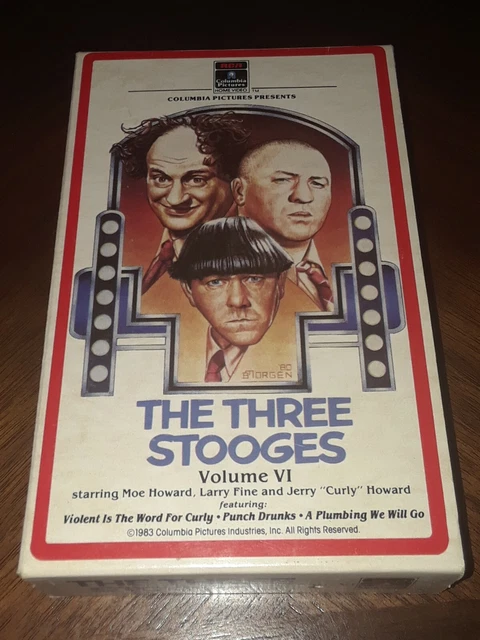 THE THREE STOOGES Volume VI Betamax 1983 RCA Columbia Side Open $7.22 ...