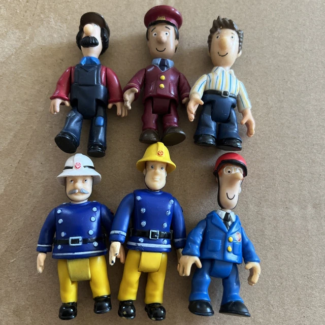 FIREMAN SAM POSTMAN Pat Action Figure Lot Of 6 2008/2009 Toy Set £30.64 ...