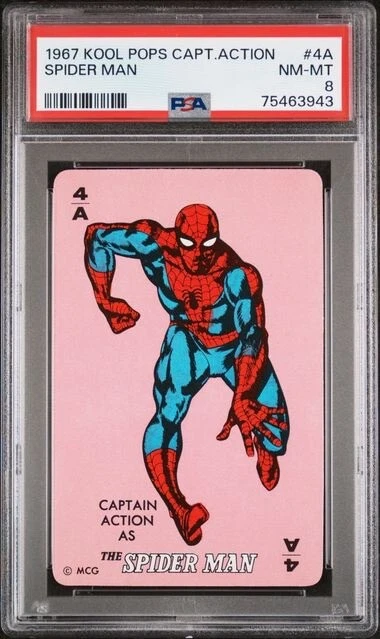 MARVEL CINEMATIC UNIVERS MCU CAPTAIN ACTION SPIDER MAN RARE c1960 GRADE ...