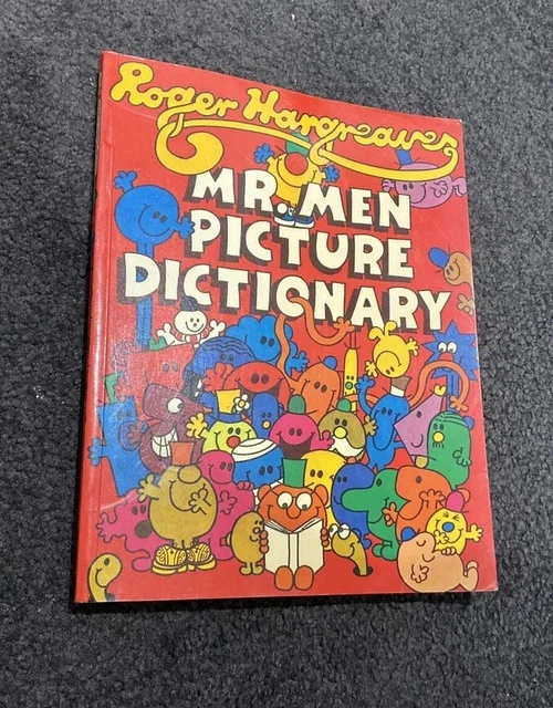 VINTAGE MR MEN Picture Dictionary Roger Hargreaves PB Book 1981 ... VINTAGE MR MEN Picture Dictionary Roger Hargreaves PB Book 1981 ...