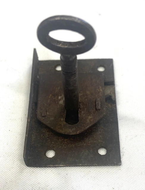 ANTIQUE GRANDFATHER / Longcase Clock Lock and Key : Working £45.00 ...