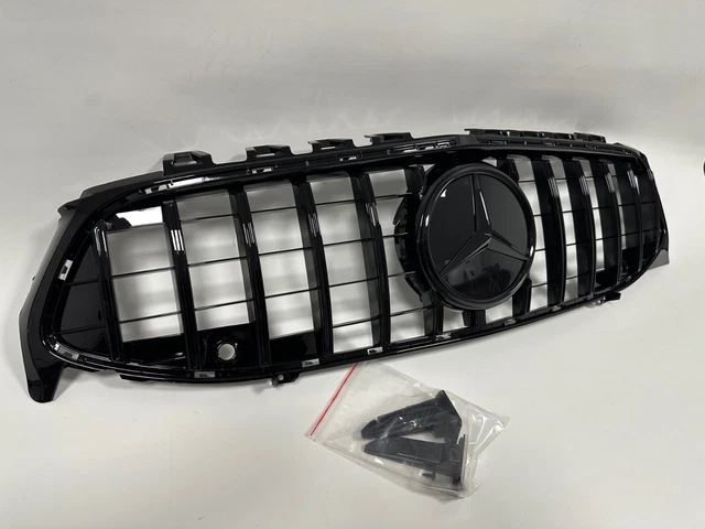 CALANDRE MERCEDES CLA C118 W118 Noir Brillant Avec Logo Panamericana ...
