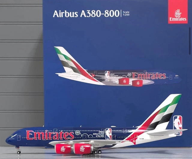 1/200 GEMINI JETS Emirates Airbus A380 -'Official Partner of the NBA ...