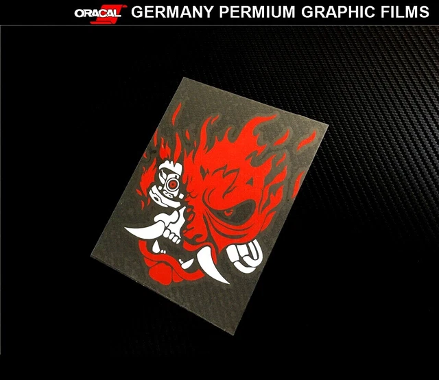 CYBERPUNK SAMURAI HOOD JDM Car / Motorcycle / Computer Decal Sticker # ...