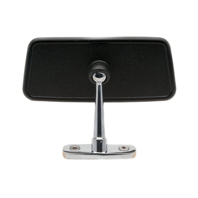 CLASSIC VINTAGE CAR Dash Mounted Interior Mirror Black Surround Chrome ...
