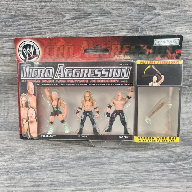 RARE WWE MICRO Aggression Series 8 Triple Pack - Finlay - Edge - Kane ...