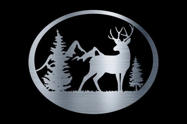 DEER SCENE ART DXF SVG CDR file Vector for CNC Plasma Router Laser Cut ...
